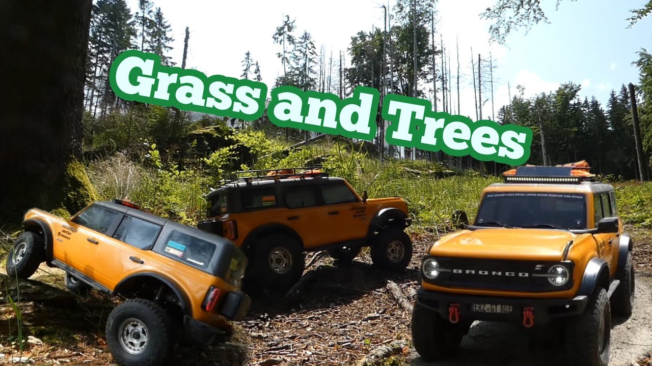 RC Crawler Traxxas TRX4 Bronco 2021. Grass and Trees. - YouTube