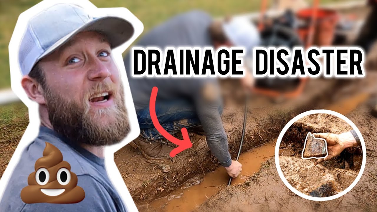 Drainage DISASTER... and FOSSILIZED POOP💩?!? (PRT 3) - YouTube