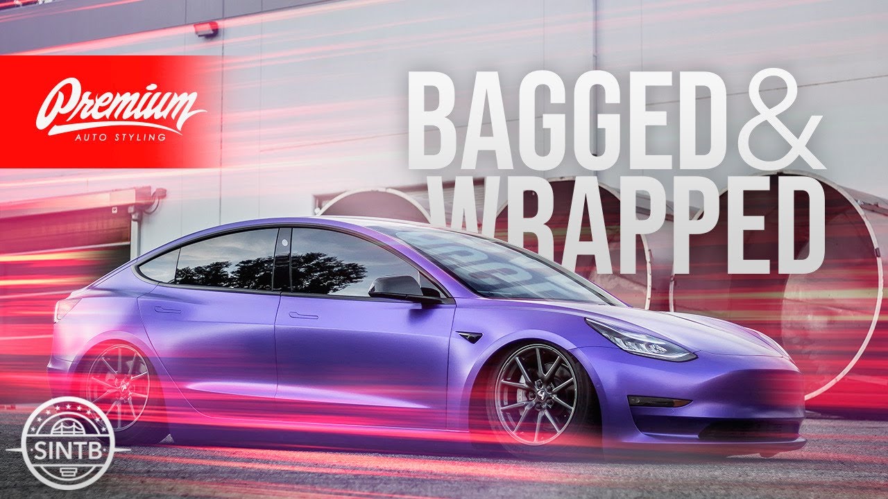 BAGGED TESLA GETS WRAPPED! - YouTube