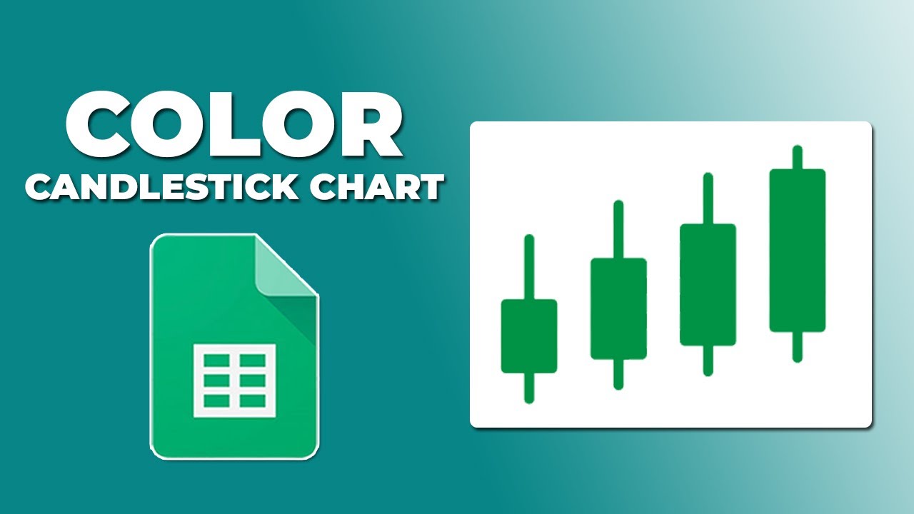 How to change color of candlestick chart in google sheets - YouTube