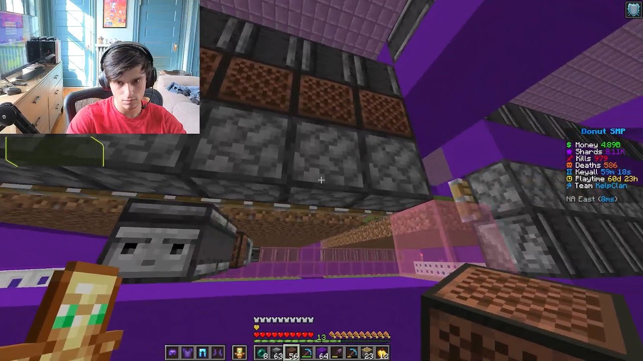 Building a pink petal Farm on Donut SMP - YouTube