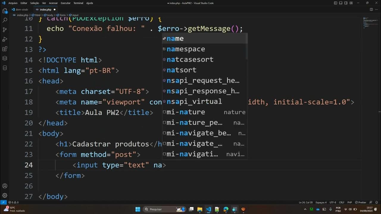 CRUD super básico com PHP, PDO e MySql - YouTube