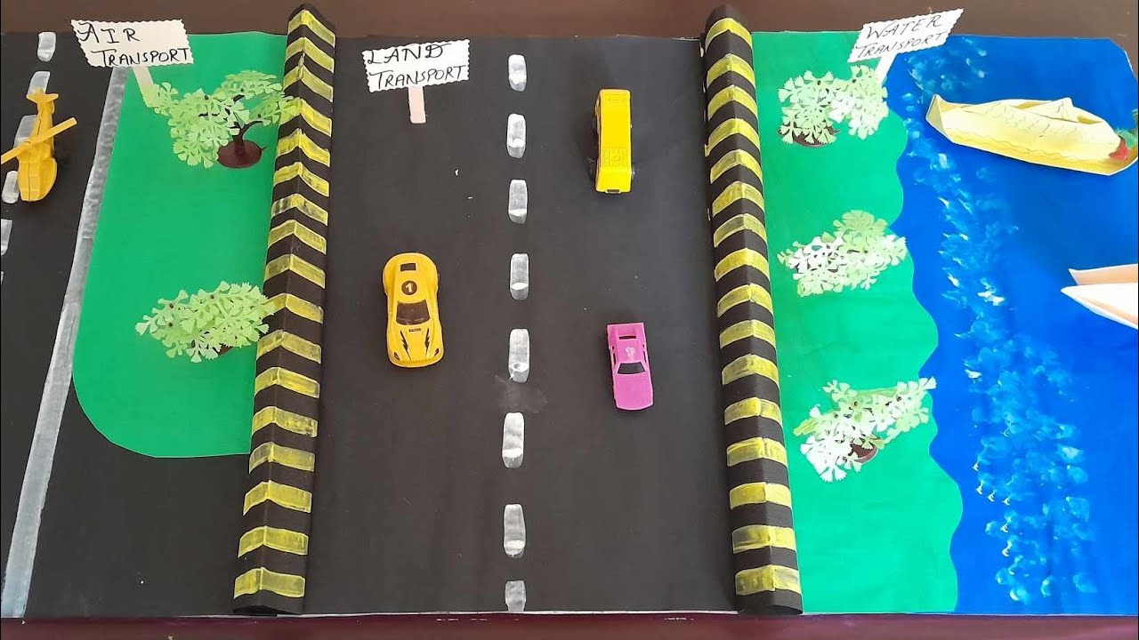 types of Transport | project model of #transport - YouTube