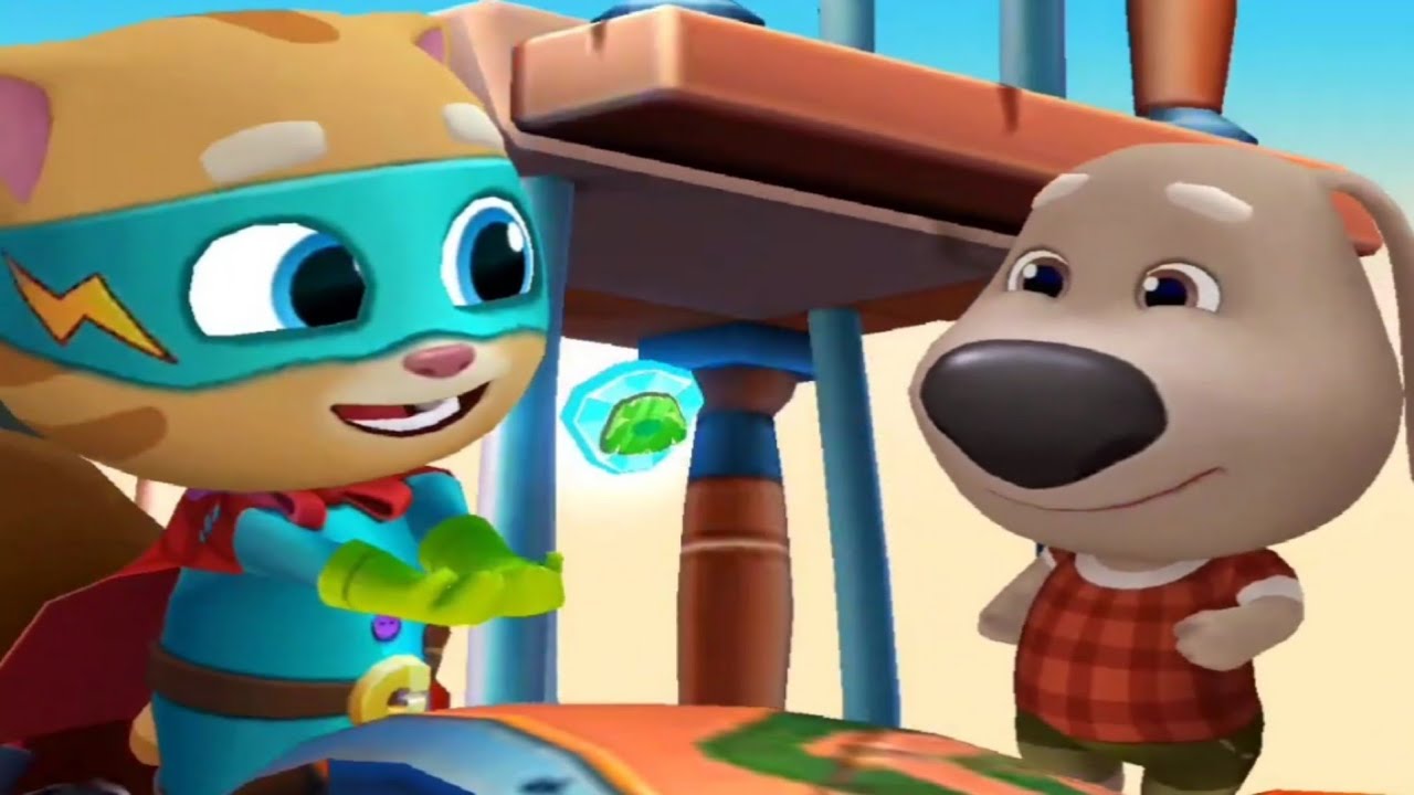 Talking Tom Hero Dash -- Ginger Rescues Ben from Bad Rakoonz Full ...