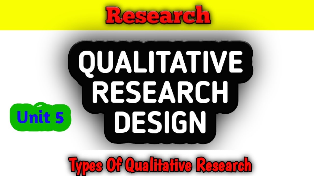 qualitative research design | nursing research | types with examples ...