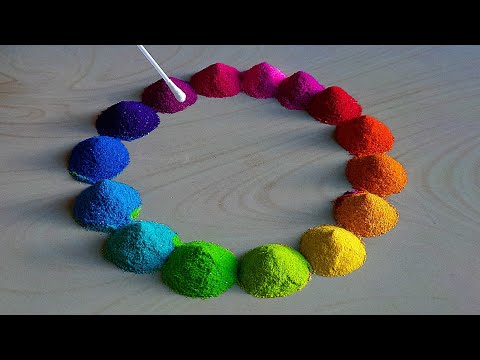 #1843 Satisfying video | sand art | peacock rangoli designs | diwali rangoli design