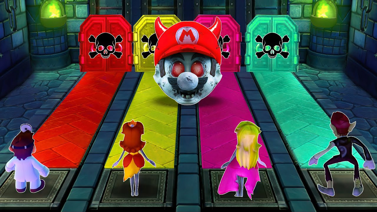Mario Party 10 Minigames - Dr.Mario Vs Daisy zombie Vs Peach Zombie Vs ...
