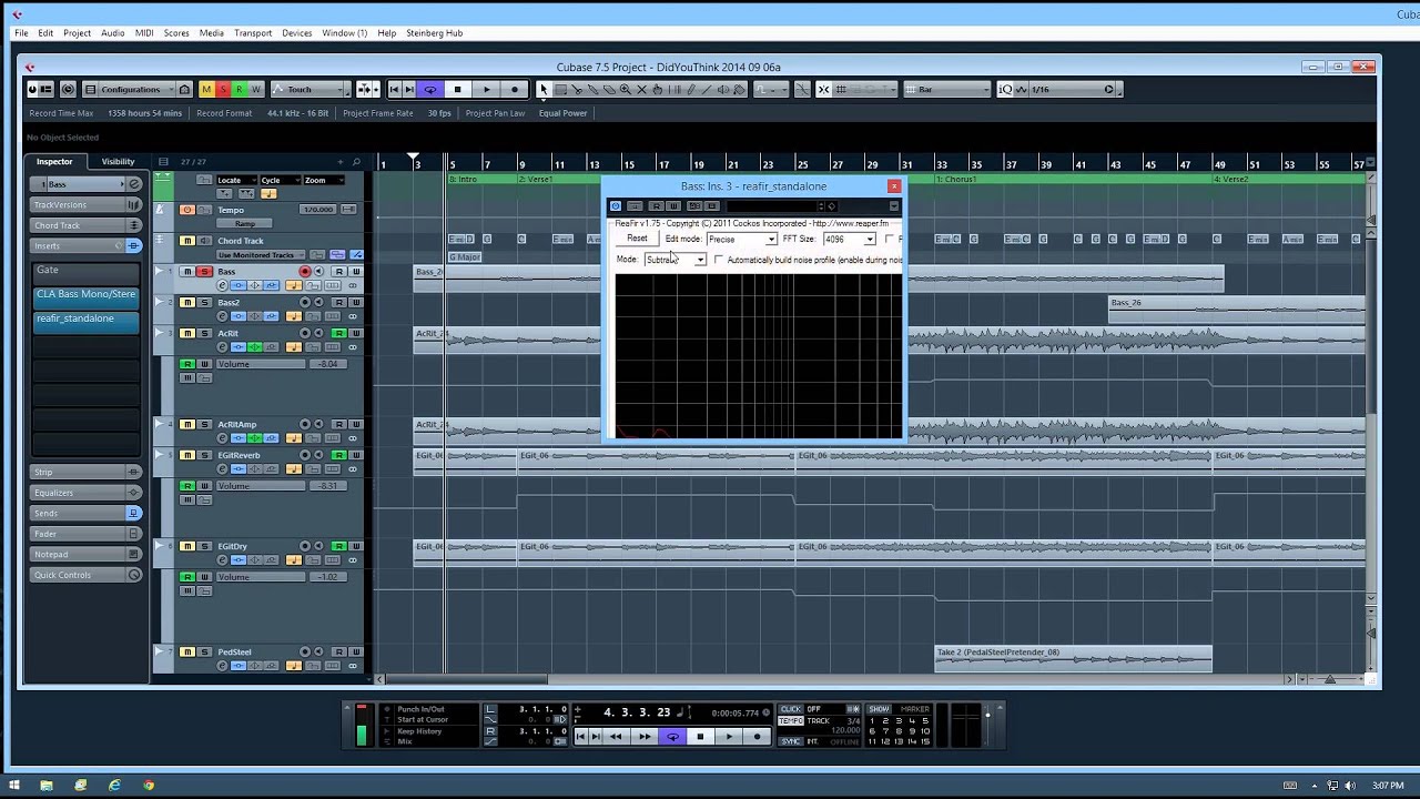Using free ReaFIR to remove noise - YouTube