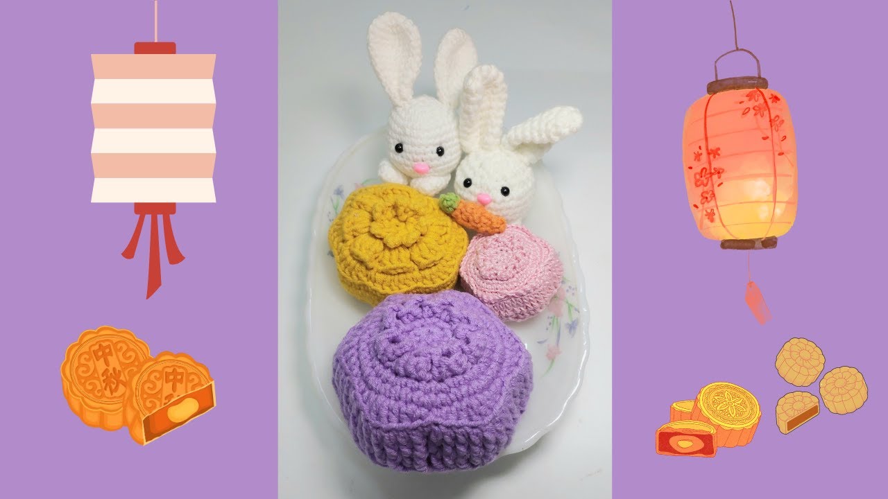 Auntie Nat's Crochet - Crochet Moon Cake - 2nd Version - YouTube