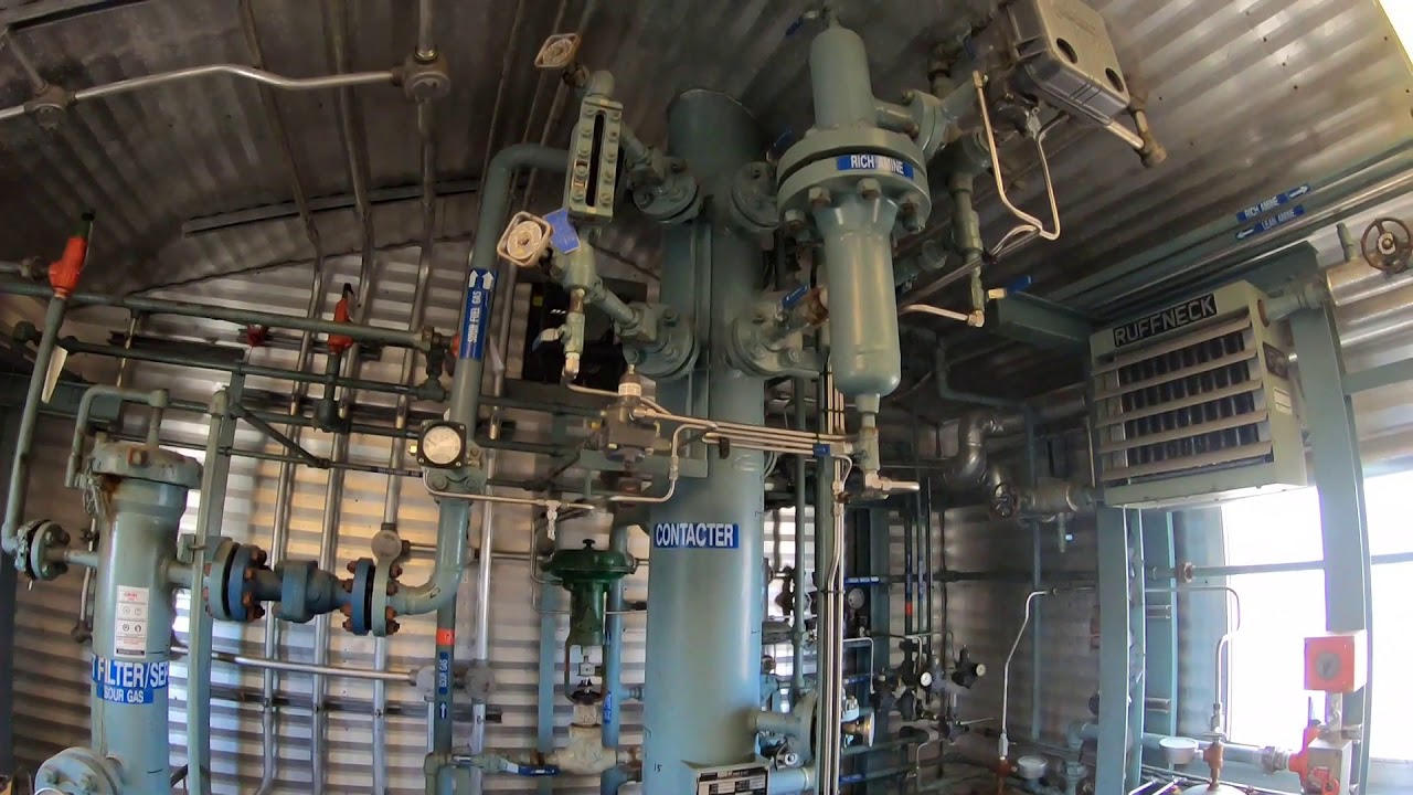 Alco Amine Plant 10.75 " x 15' Contactor - YouTube
