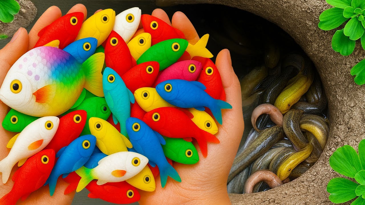 Catch Amazing Colorful Pond Fish, Angelfish, Molly, Guppy, Catfish ...