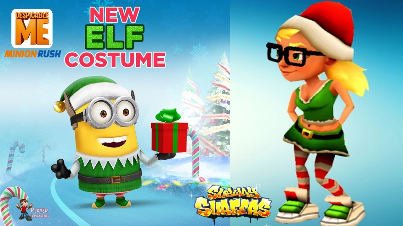Subway Surfers Winter Holiday Elf Tricky Special Vs Elf Minion Rush ...