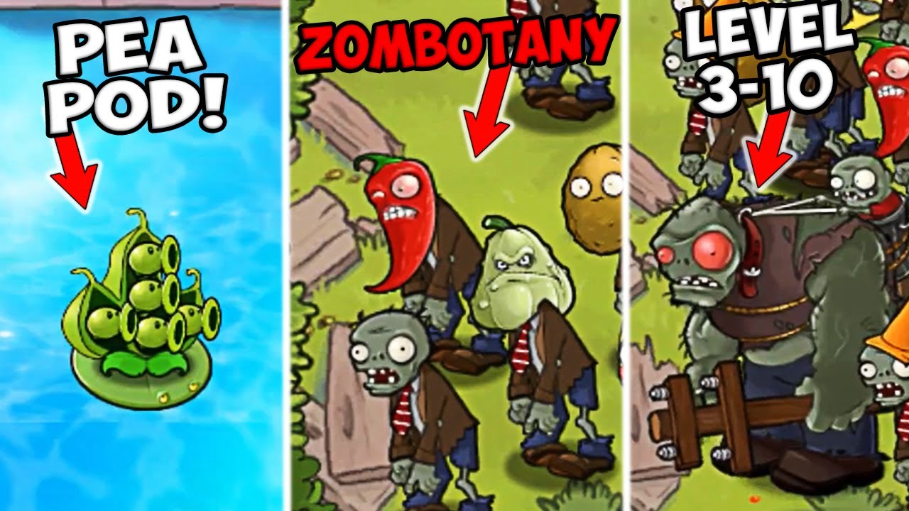 PEA POD IN PVZ 1! GIGA GARGS & ZOMBOTANY - Plants vs Zombies Another ...
