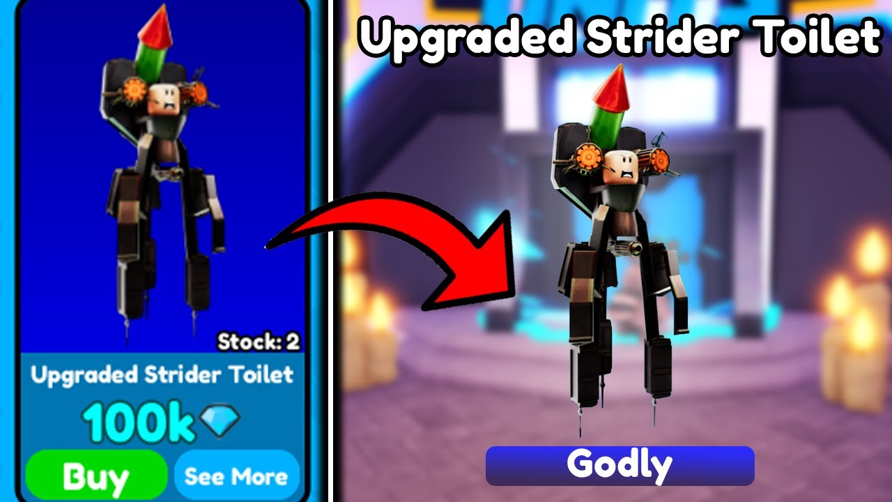 😱NEW UPDATE 💀 New Upgraded Strider Toilet🔥- Toilet Tower Defense - YouTube