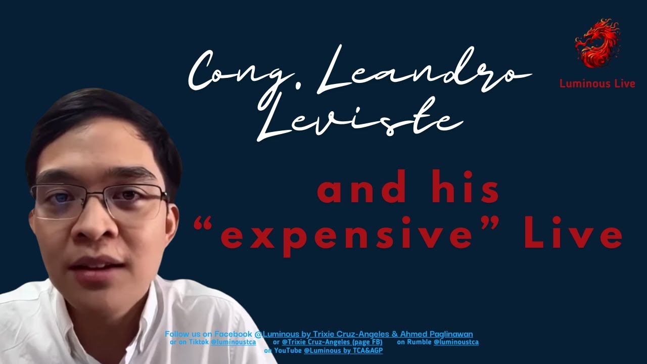 Cong Leandro Leviste's Live - YouTube