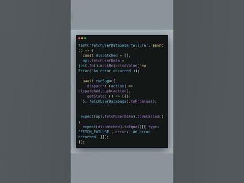 Master Redux Sagas with Jest Testing #Coding - YouTube