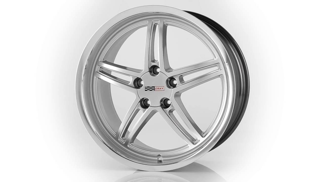 Cray Corvette Wheels Scorpion - Hyper Silver Mirror Lip - YouTube