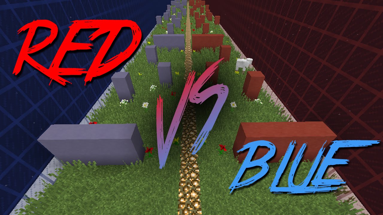 RED VS BLUE (Minecraft parkour race) - YouTube