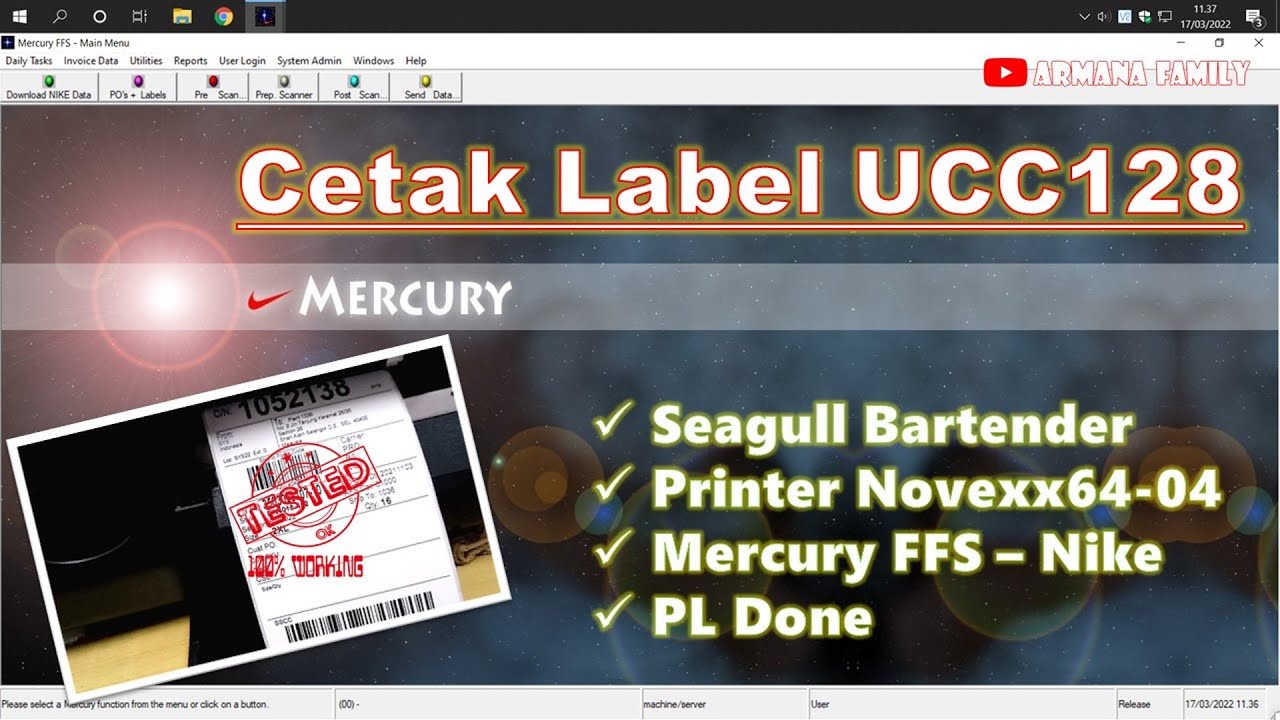 Cara Cetak Label Barcode UCC 128 dengan Aplikasi Mercury FFS , Dept ...