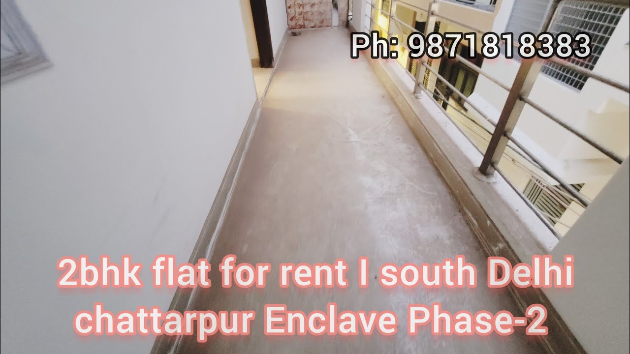 2bhk flat for rent I chattarpur Enclave Phase-2 I south Delhi - YouTube