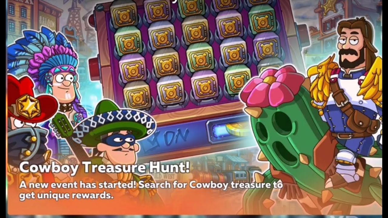 Hustle Castle: Event: Cowboy Treasure Hunt! Gold Token. Tons of Hammers ...