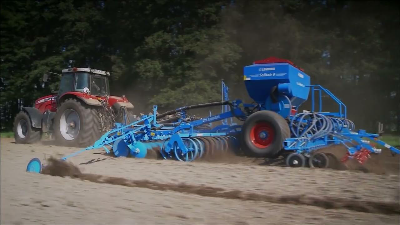 PNEUMATIC SEED DRILL SOLITAIR 9 | LEMKEN - YouTube