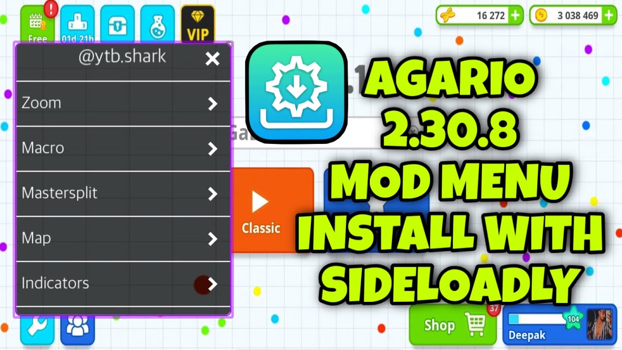 AGARIO MOD MENU - AGARIO MOD MENU INSTALLATION TUTORIAL WITH PC “NO ...
