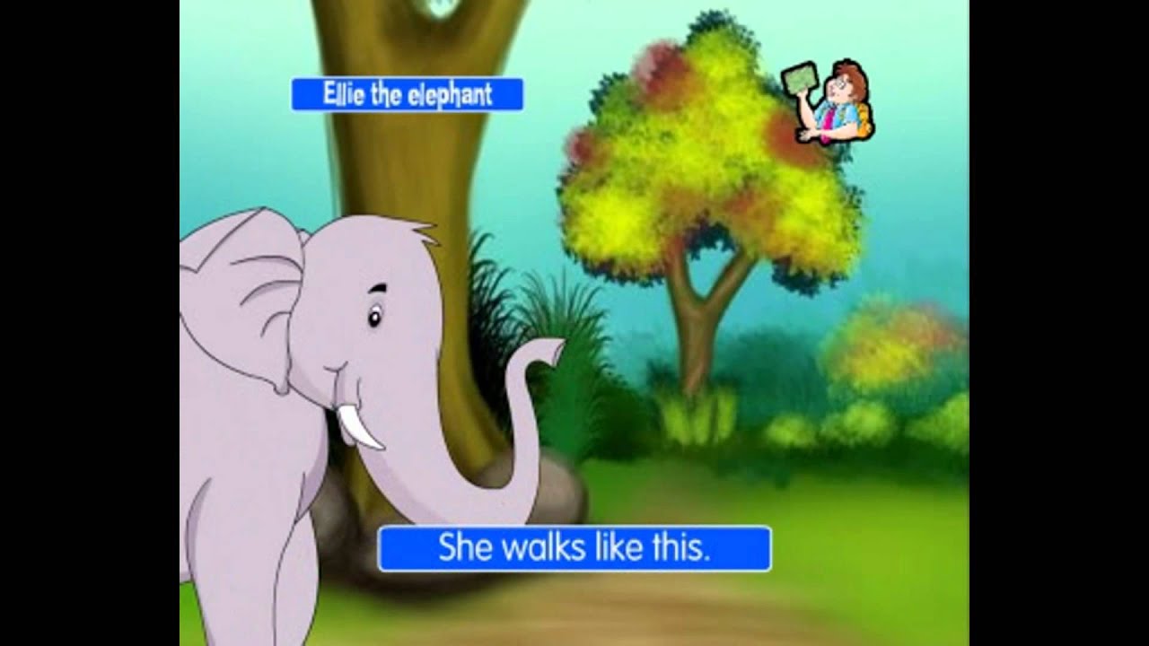 Ellie,The Elephant | Animated Nursery Rhyme in English Language - YouTube
