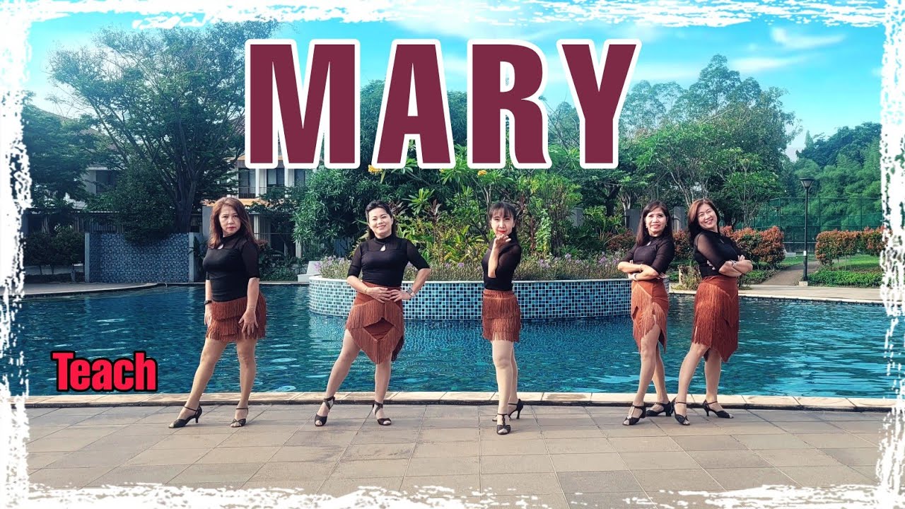 MARY Line Dance (Teach) - YouTube