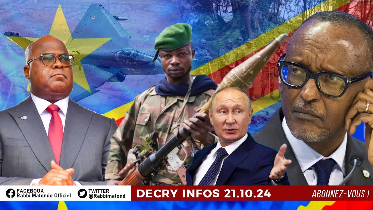 DECRY INFOS 21.10.24, INDE VIENT DE LIVRÉ 5 AVIONS D CHASSE À RDC ...