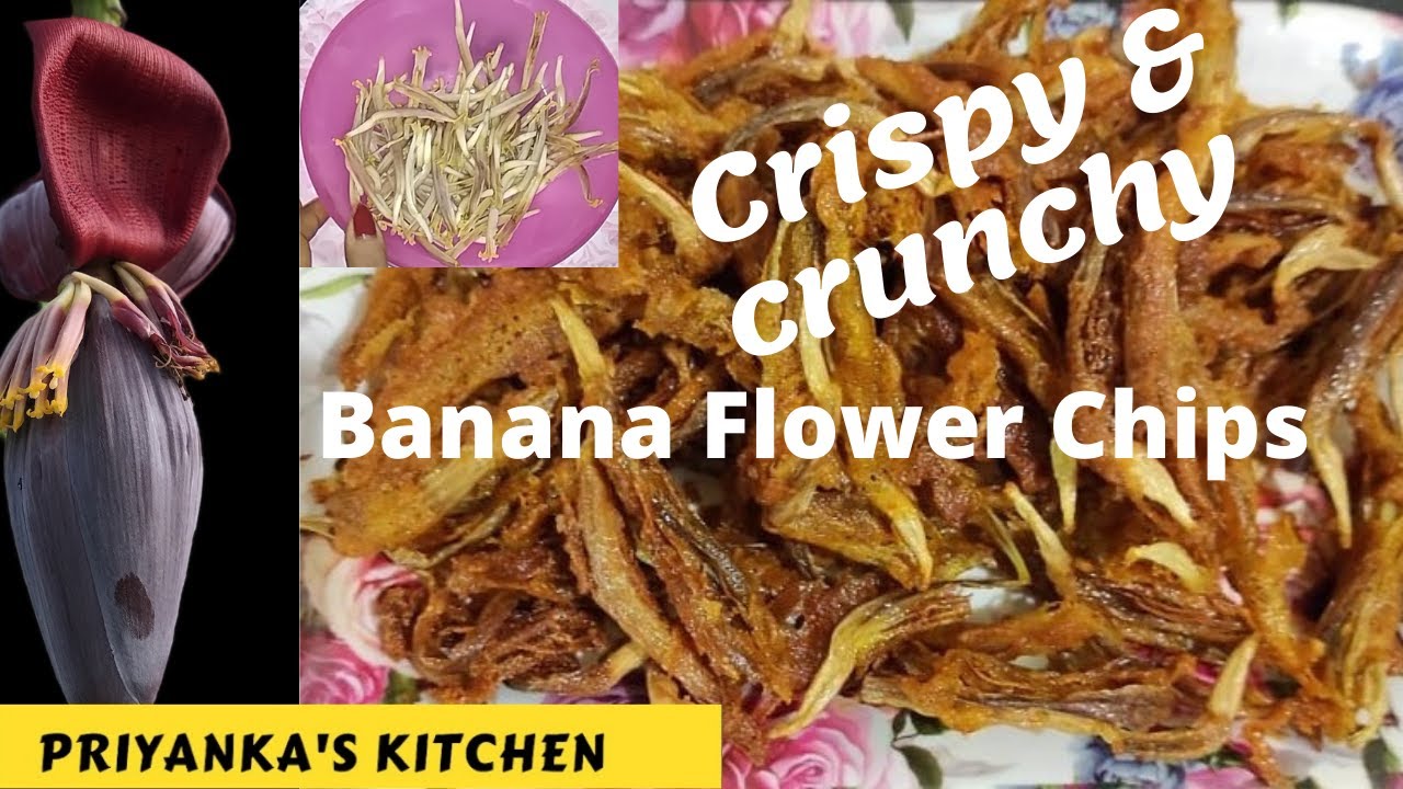healthy & crispy chips I banana flower chips I banana blossom recipe I ...