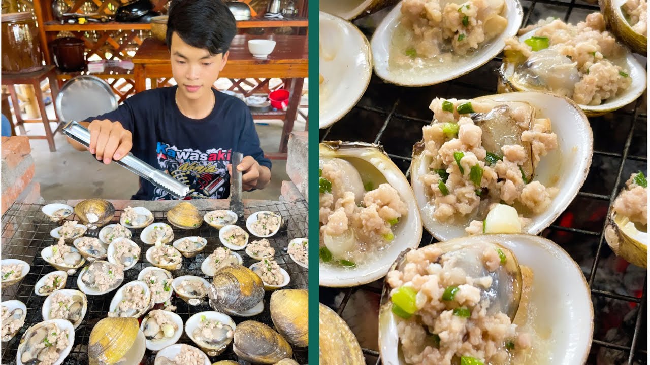 Handsome Chef Ny cook Clam grill chopped meat country style recipe ...