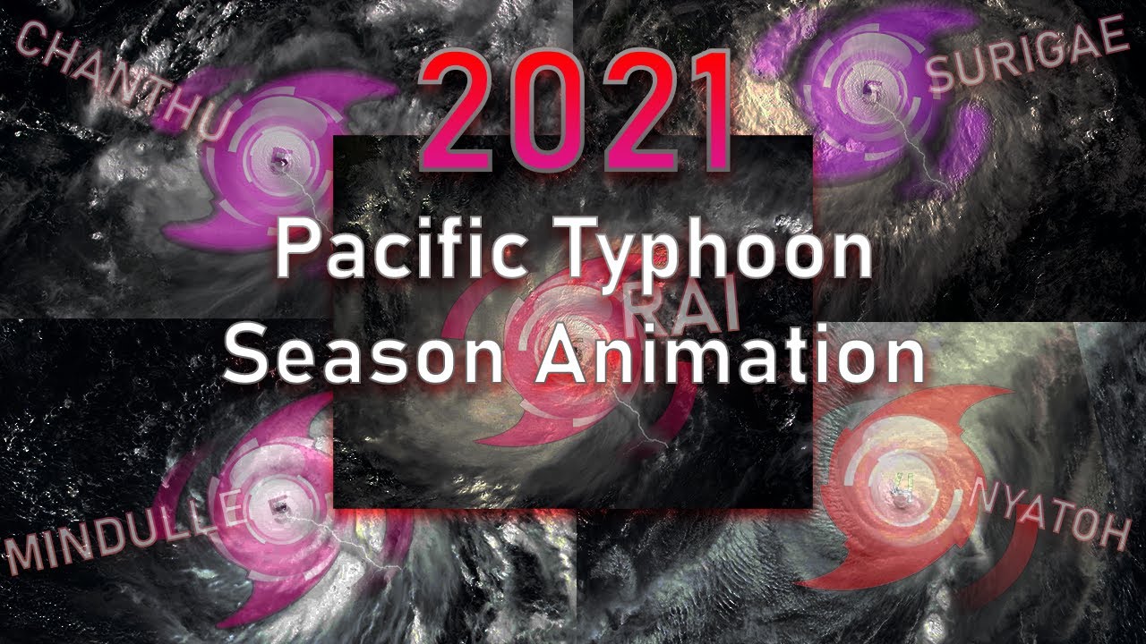 2021 Pacific Typhoon Season Animation - YouTube