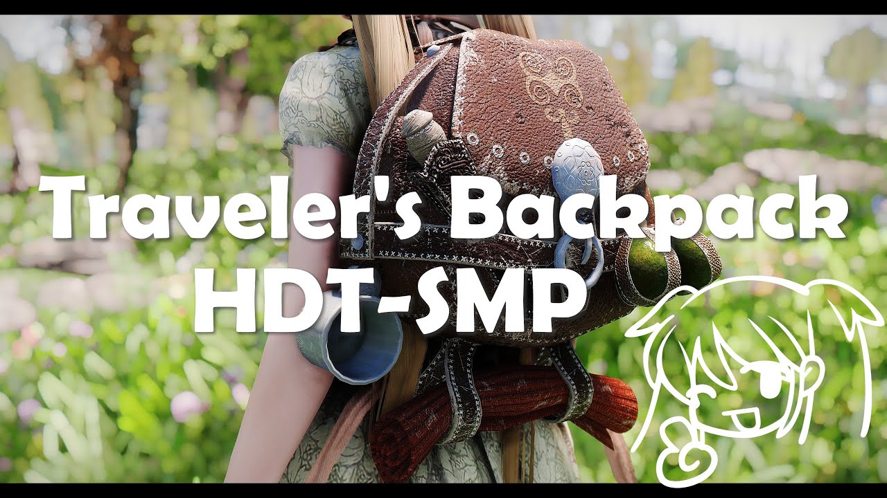8K I SKYRIM OUTFIT I Traveler's Backpack HDT-SMP - YouTube