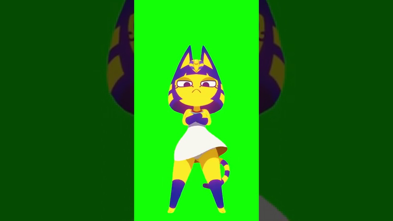 Ankha Zone Dance Green Screen Cat On The Ceiling Ankha Animal Crossing ...