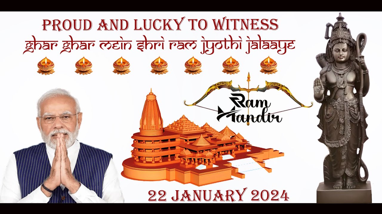 Ram Mandir Ayodhya | Opening Ceremony | 22 January 2024 - YouTube