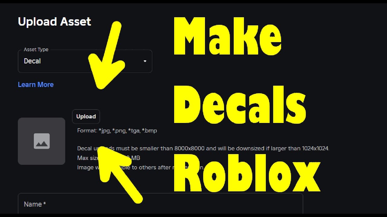 How to Make Decals on Roblox | Distribute on Creator Store - YouTube