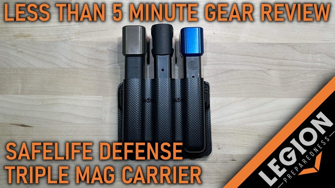 Safe Life Defense Triple Mag Pouch - Less than 5 Minute Gear Review ...