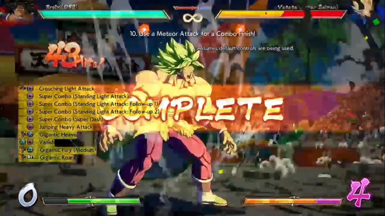 Dragon Ball FighterZ - Broly (DBS) | Combo Challenge #10 - YouTube