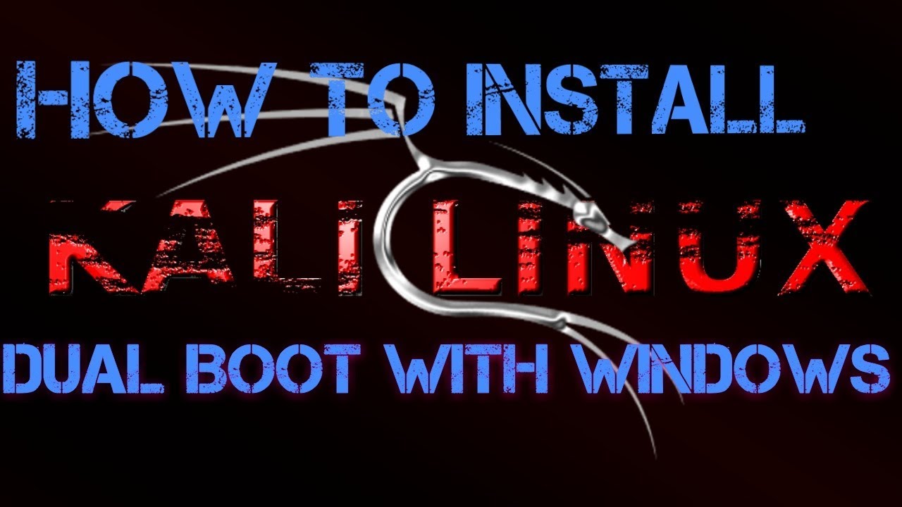 How to install Kali Linux Dual Boot with windows - YouTube