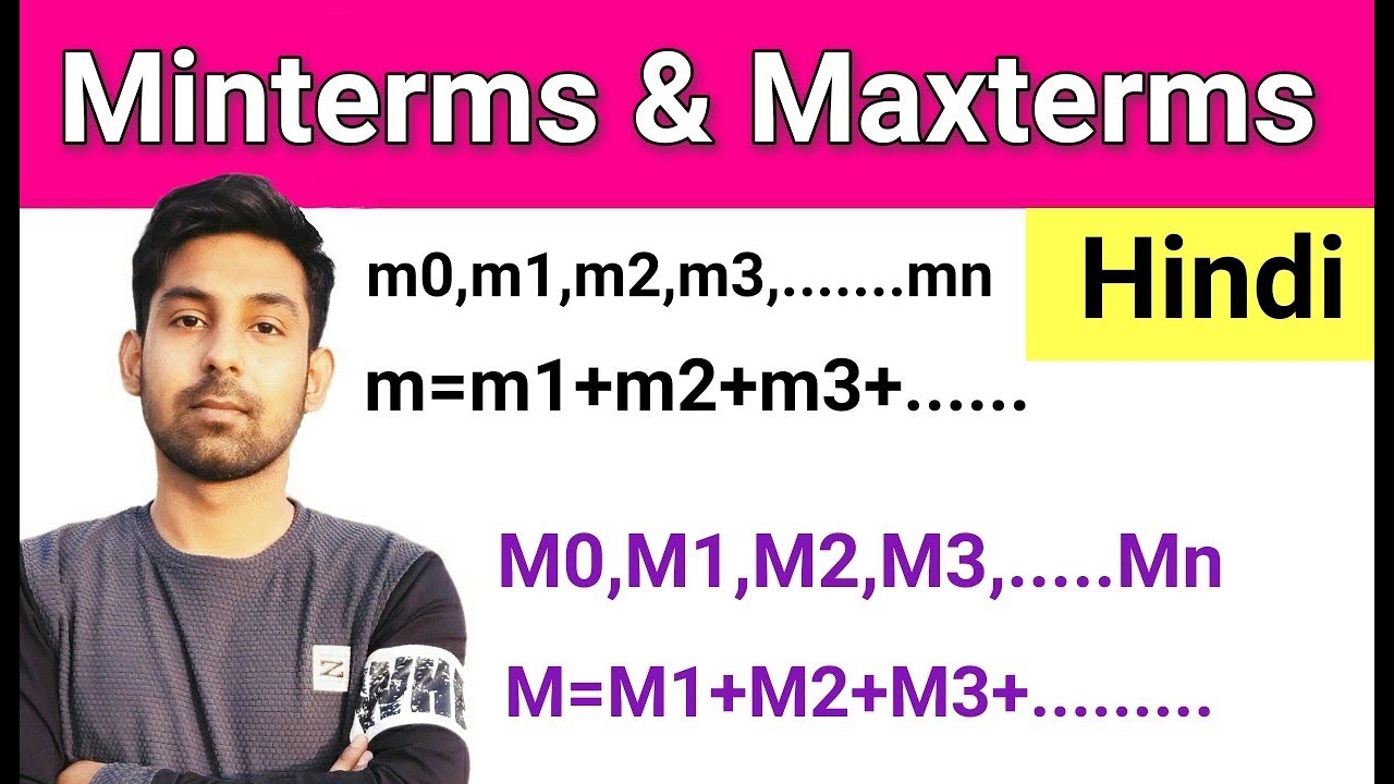 What Is Minterms And Maxterms Explain In Hindi By Nirbhay Kaushik Youtube