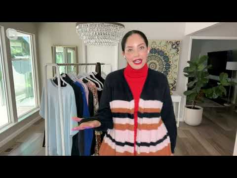Girl With Curves Stripe Statement Cardigan on QVC