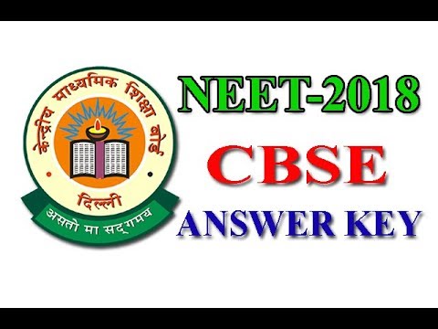 CBSE NEET 2018 Answer Key released- Check Now..? - YouTube