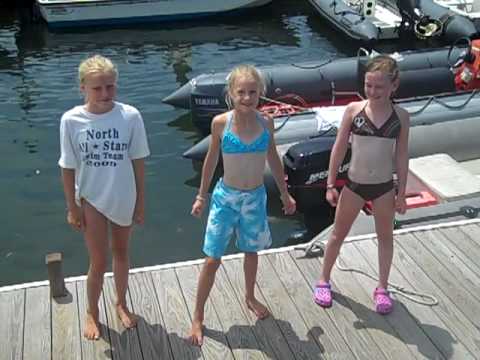 opti girls regatta - dancing on the dock