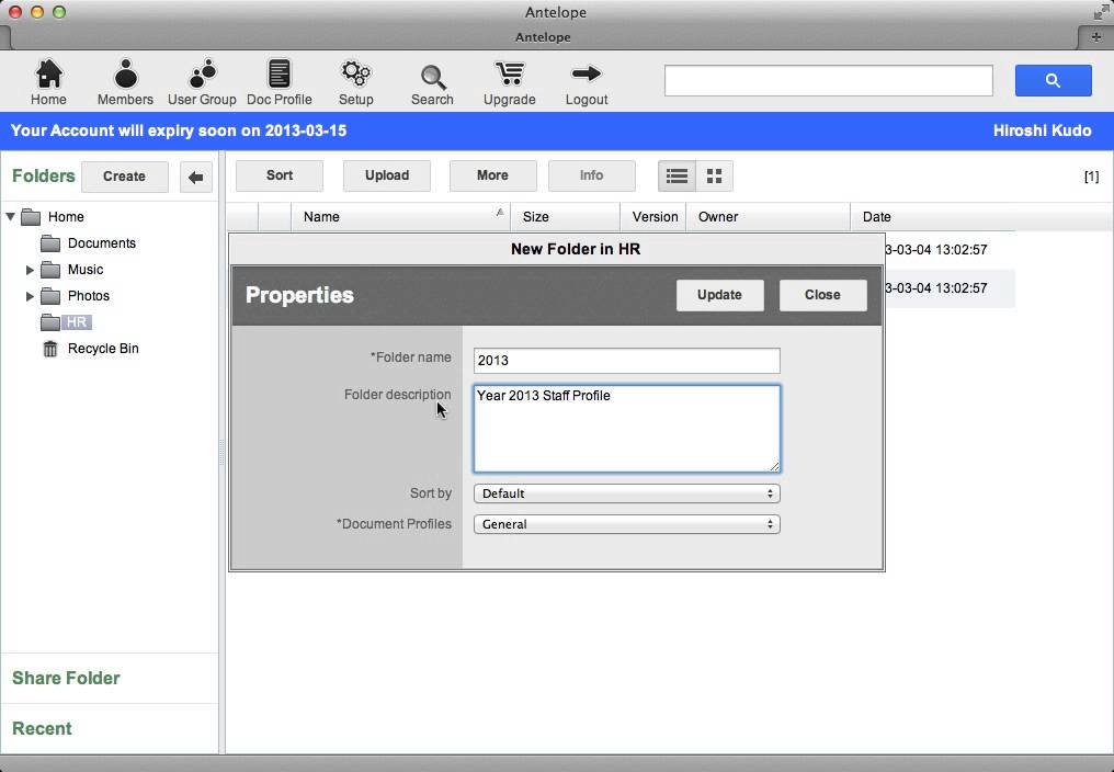 Antelope Cloud Document Management - How to Create Folder? - YouTube