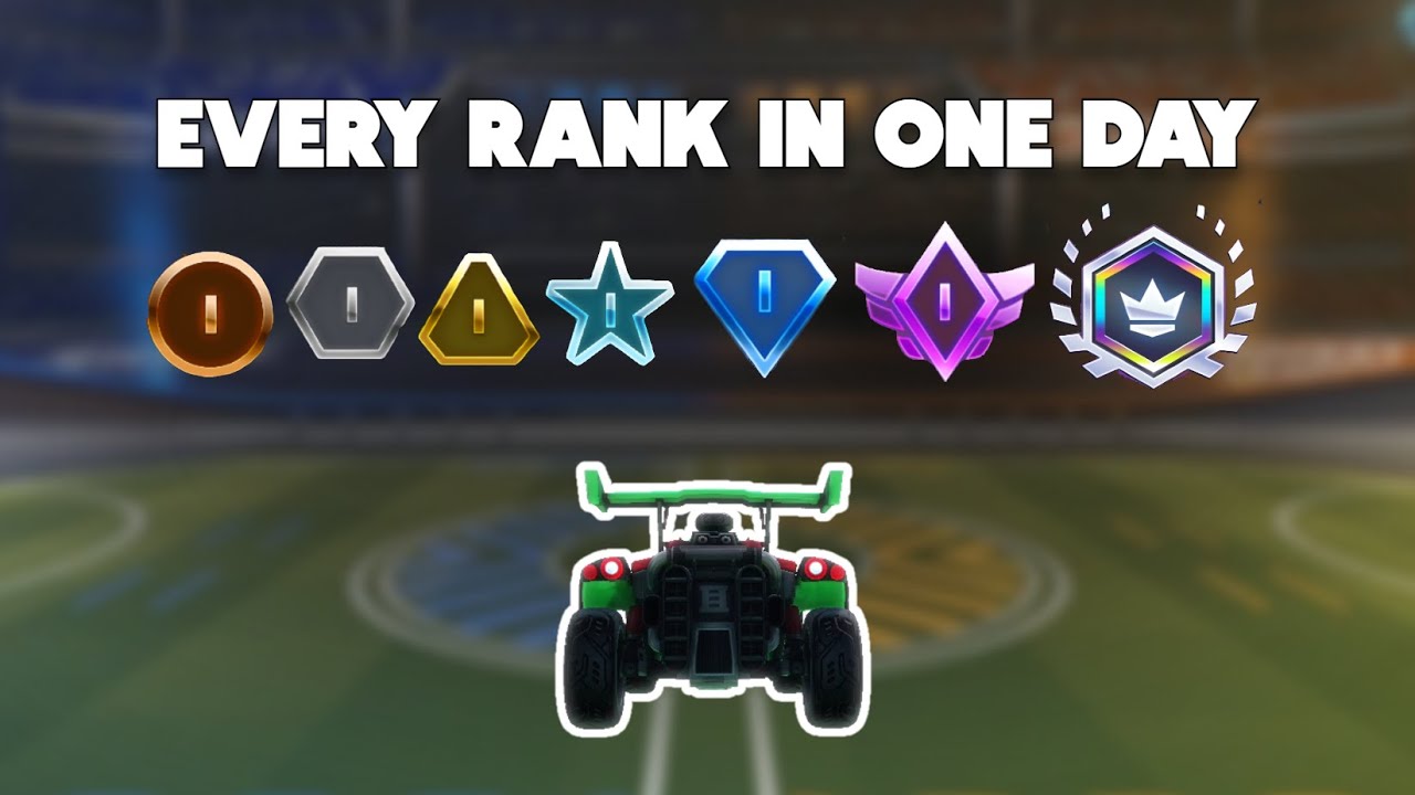 Playing in Every Rank from BRONZE to GRAND CHAMPION in Rocket League ...