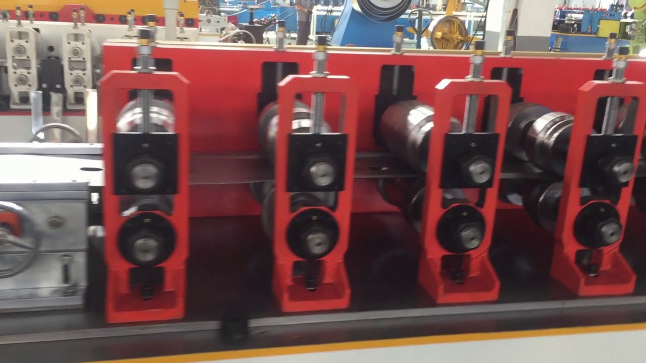 Guide roll forming machine (with punching) | roll forming machine - YouTube