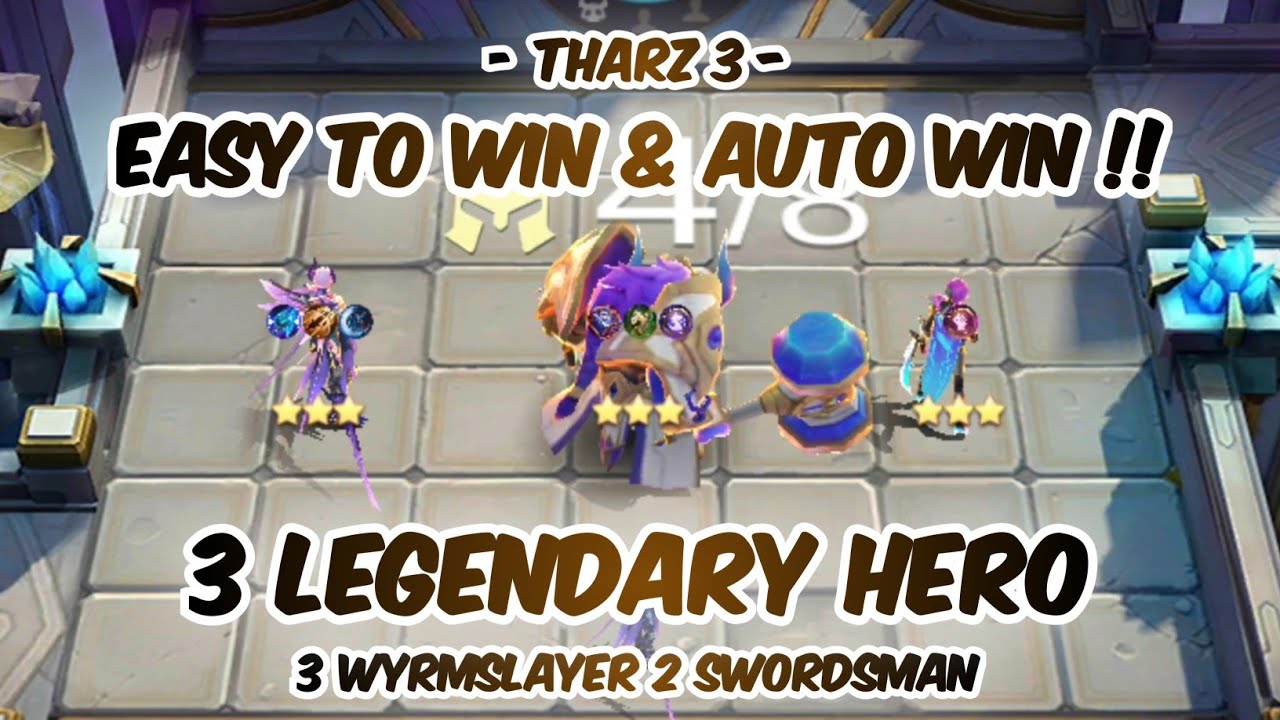 THARZ SKILL 3 | 3 LEGENDARY HERO CARA MUDAH MENANG PAKAI COMMANDER ...