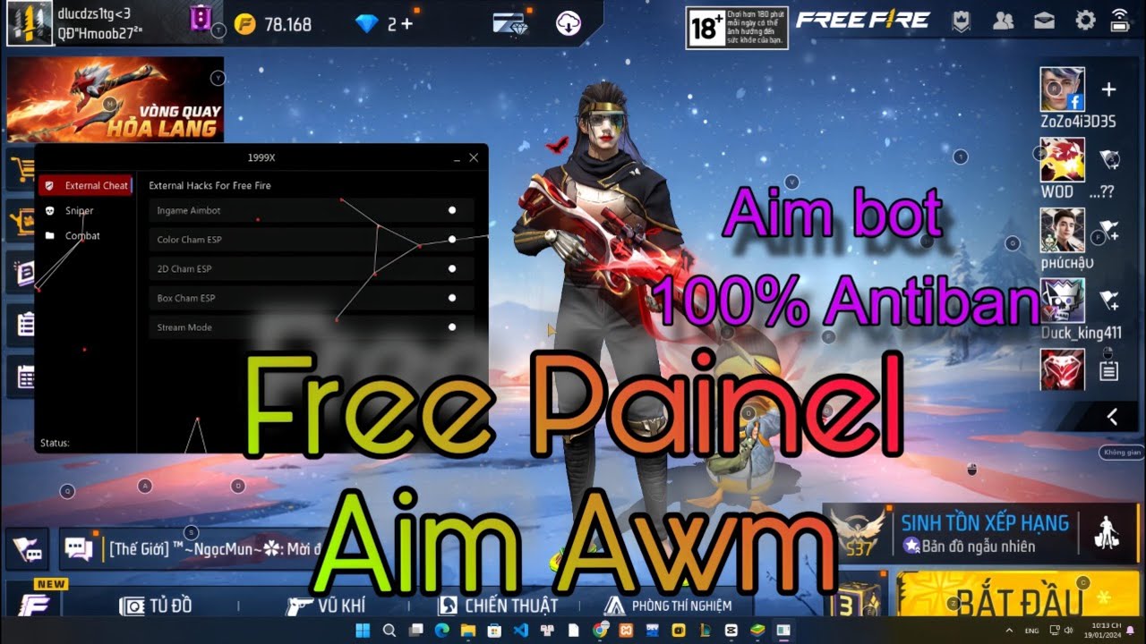 OB42 FREE FIRE NEW PANEL PC DAMAGE FIXED FREE FIRE OB42 PC PANEL 💯 ...