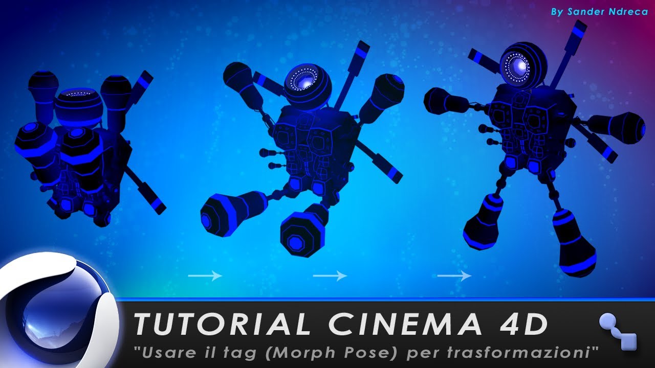 TUTORIAL CINEMA 4D "Usare il tag (Morph Pose) per trasformazioni" - YouTube